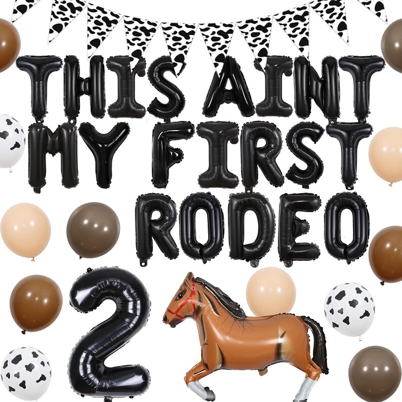 Western Cowboy 2nd Birthday Decorations This Aint My First - Etsy
