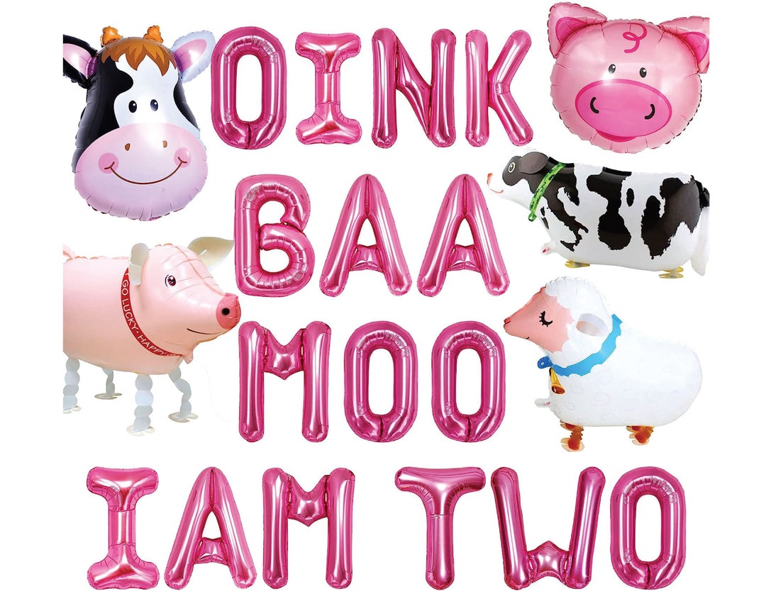 Pink Oink Baa Moo I Am Two Balloons Moo Moo I Am Two Balloon Farm 2nd ...