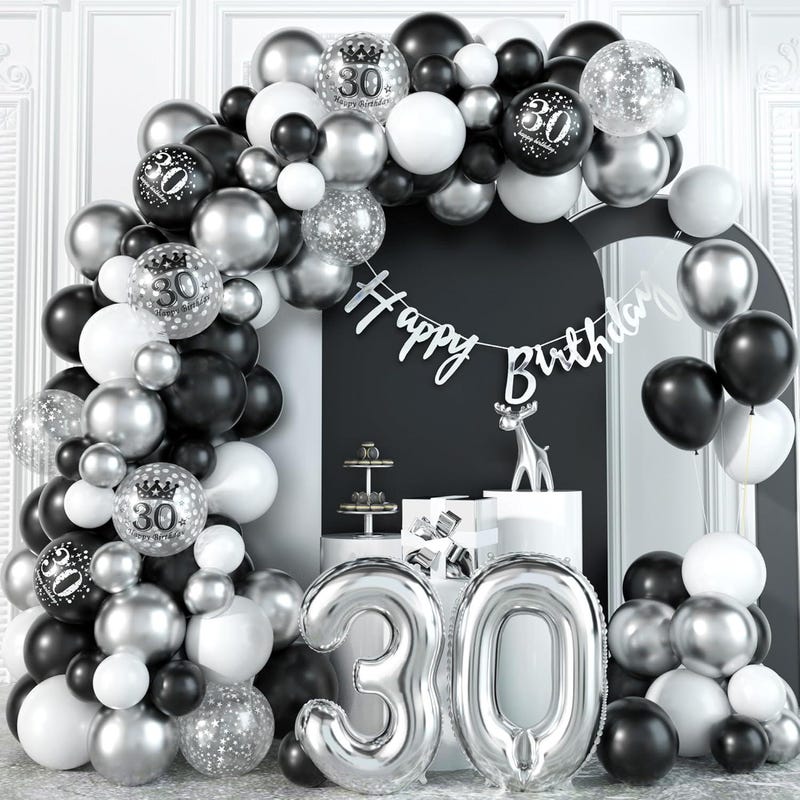 Silver Party Decorations - Etsy