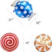 18" Sweet Candy Balloons 21pcs, Round Lollipop Balloon, Holiday ...