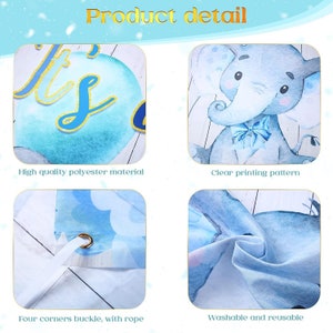 Blue Elephant Baby Shower Decorations for Boy Blue Elephant Balloon ...