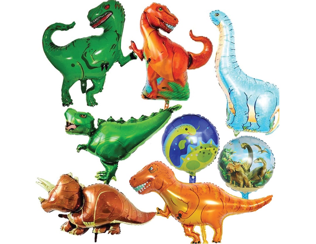Dinosaur Balloons 9 Pcs Dinosaur Birthday Party Decorations T-rex ...