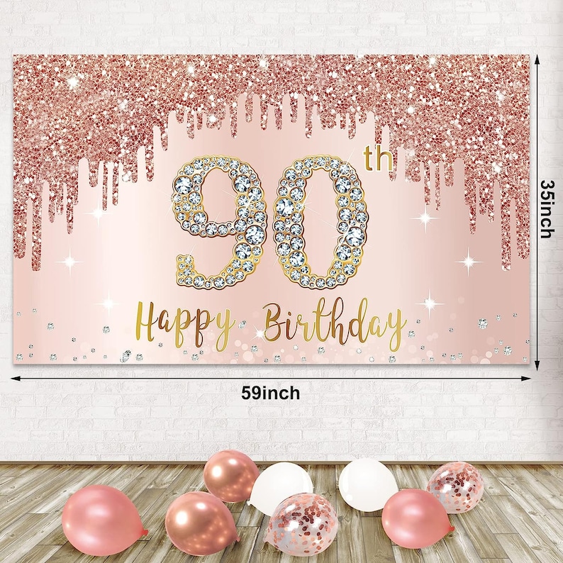 90th Birthday Backdrop and Balloon Garland Arch Decorations - Etsy