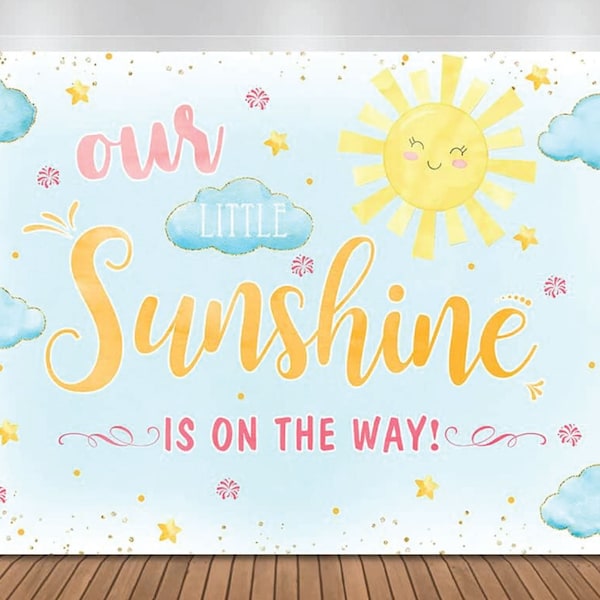 Here Comes the Sun Backdrop - Etsy
