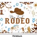 My First Rodeo Birthday Backdrop Boys Western Cowboy 1st Birthday Vinyl ...