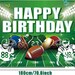 Football Birthday Backdrop Boy's Football Birthday - Etsy