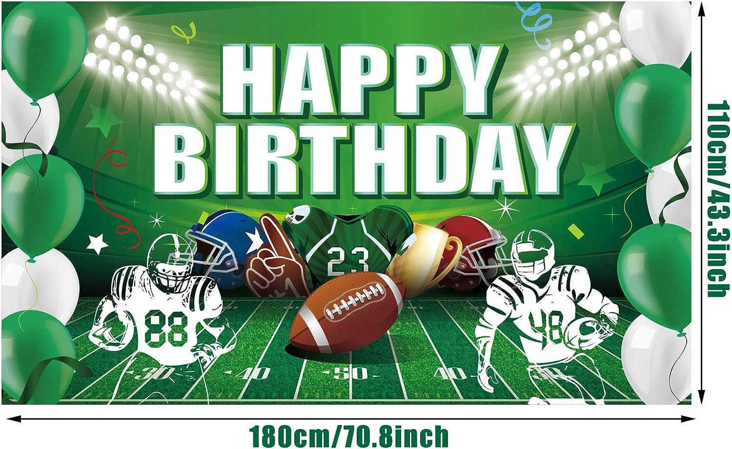 Football Birthday Backdrop Boy's Football Birthday - Etsy