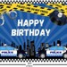 Police Birthday Backdrop 7x5ft, Officer Policeman SWAT Cop Car Vehicle ...