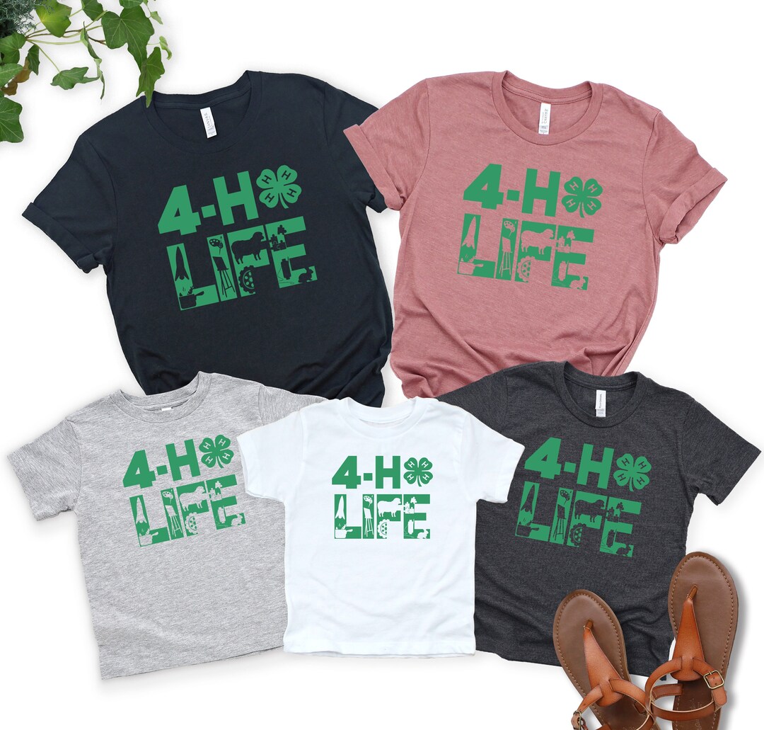 4-H T-shirt, 4-H Tee, 4-H Heart Health Shirt, Lucky Goat Tshirt, 4H ...