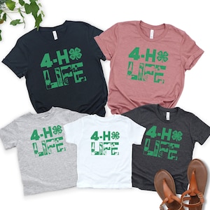 4-H T-shirt, 4-H Tee, 4-H Heart Health Shirt, Lucky Goat Tshirt, 4H ...
