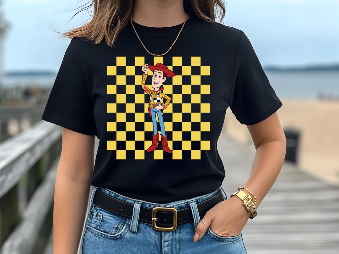 Toy Story Woody Tshirt, Checkered Woody Shirt, Toy Woody T-shirt ...
