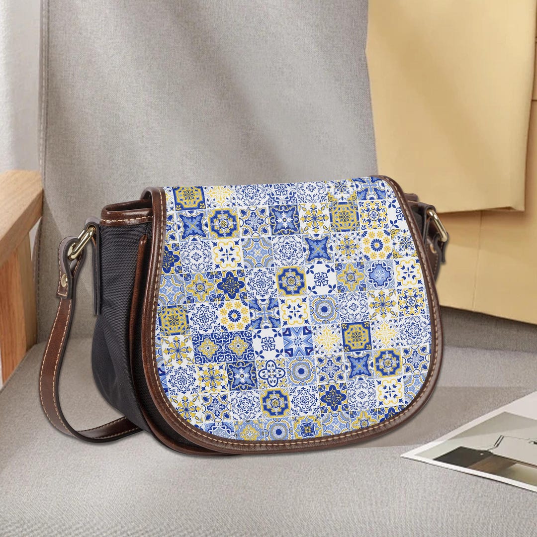 Clutch, Women’s Handbag With Azulejo Tile Pattern – Portuguese ...