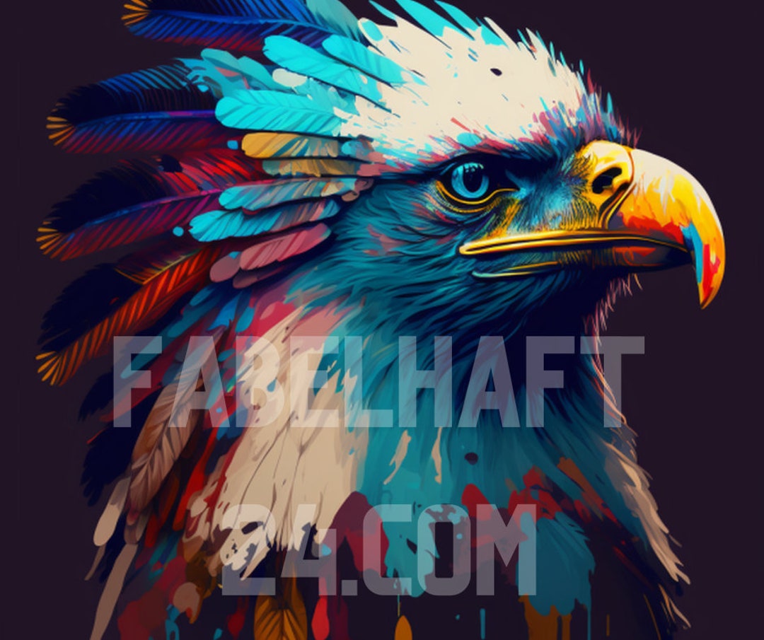 Pop Art Eagle Bald Eagle Digital Eagle Image for Celebrating - Etsy