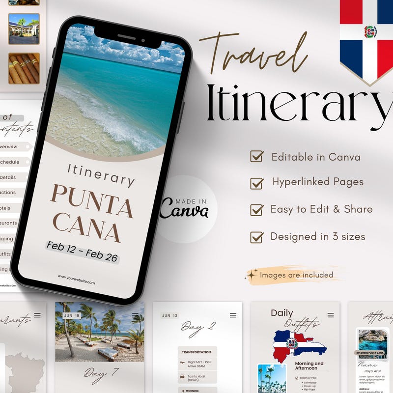 Travel Planner Punta Cana - Etsy