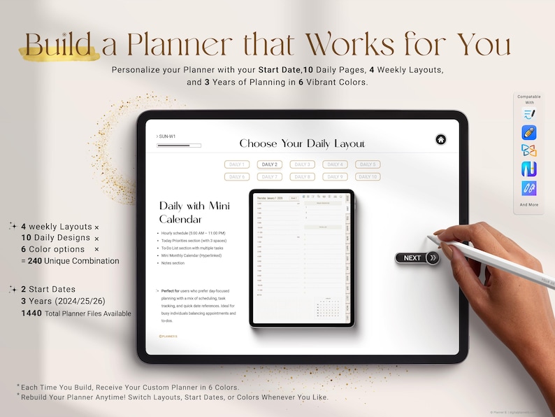 2025-26 All-in-one Digital Planner Bundle | Goodnotes, Notability | 10 ...