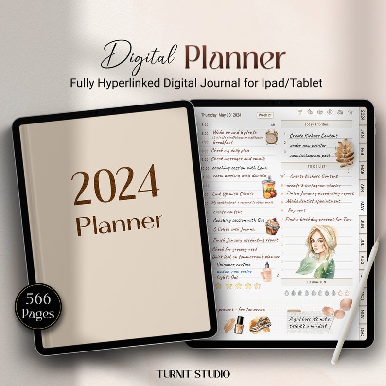 2024 Digital Planner, DATED Goodnotes Digital Planner, Life Planner ...
