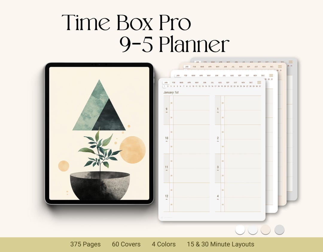 Timebox Pro Digital Planner: 9-5 Daily Time Blocking (PDF) - Etsy