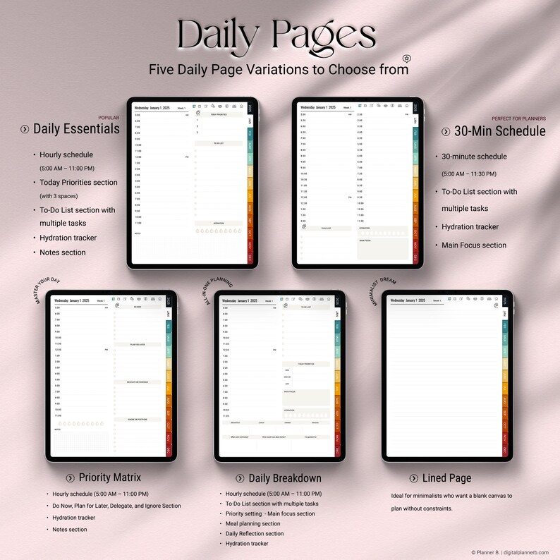 2025 AI Digital Planner: Goal, Wellness, Productivity (digital Download ...