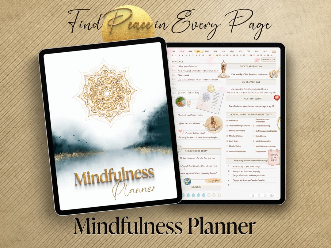 Mindfulness Planner, Digital Mindfulness Planner, Digital Journal ...