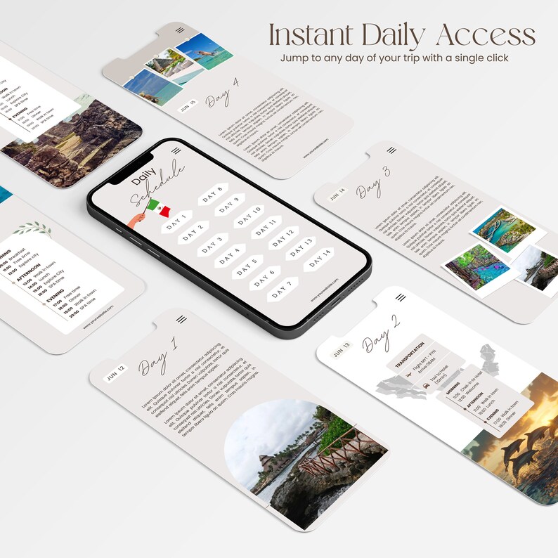 Modelo de Roteiro de Viagem para Cancún: Planejador de Férias Editável ...