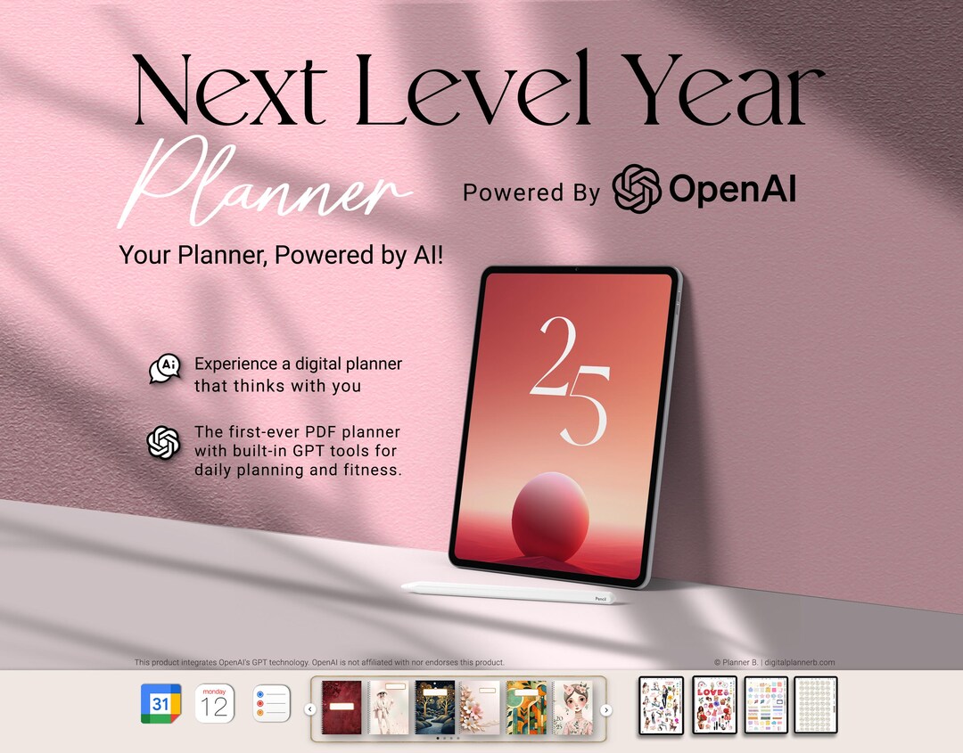 2025 AI Digital Planner: Goal, Wellness, Productivity (digital Download ...
