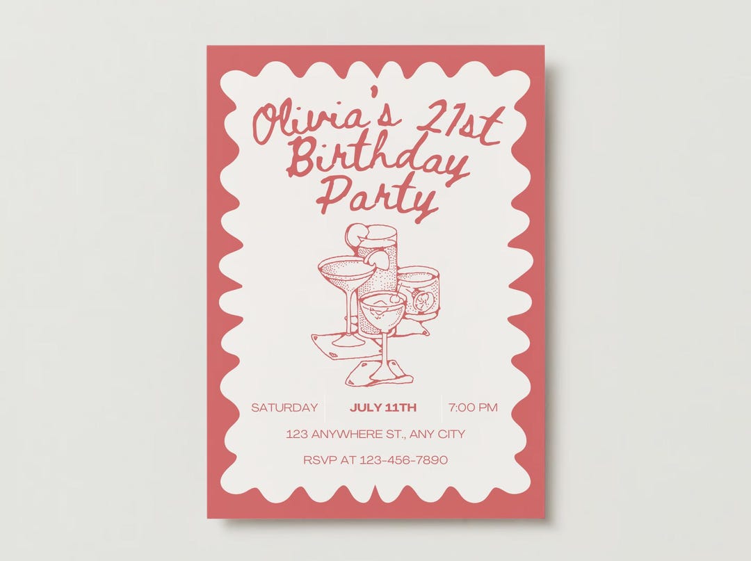 Retro Cocktail Party Invitation - Etsy