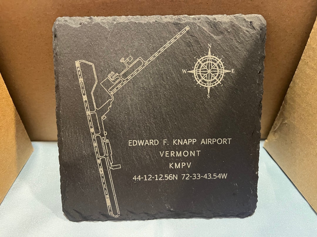 Airport Coasters - Custom Slate - Etsy