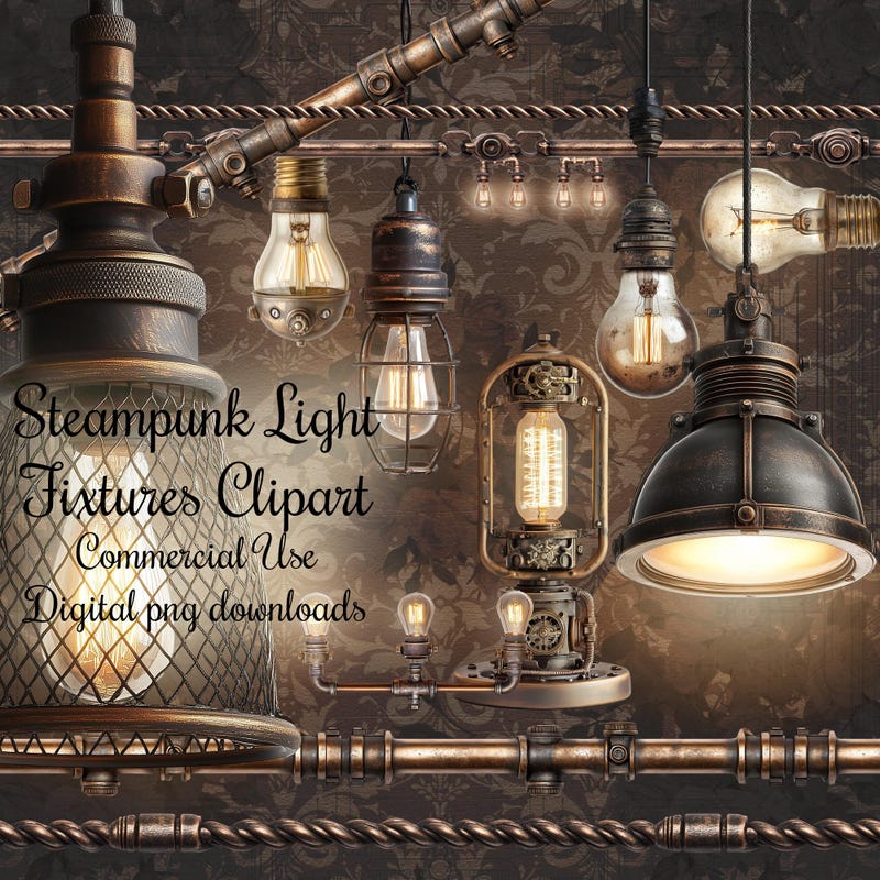 Steampunk Lighting - Etsy UK
