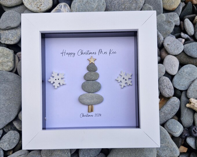Christmas. Christmas Pebble Art Gift. Present. Family Christmas. Comes ...