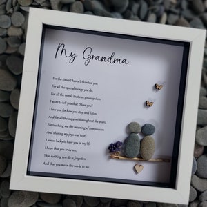 Personalised Grandma Poem, Granny, Nanny, Nan Gift, Pebble Art . Pebble ...