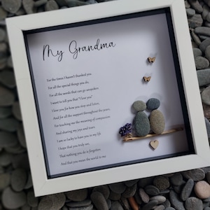 Personalised Grandma Poem, Granny, Nanny, Nan Gift, Pebble Art . Pebble ...