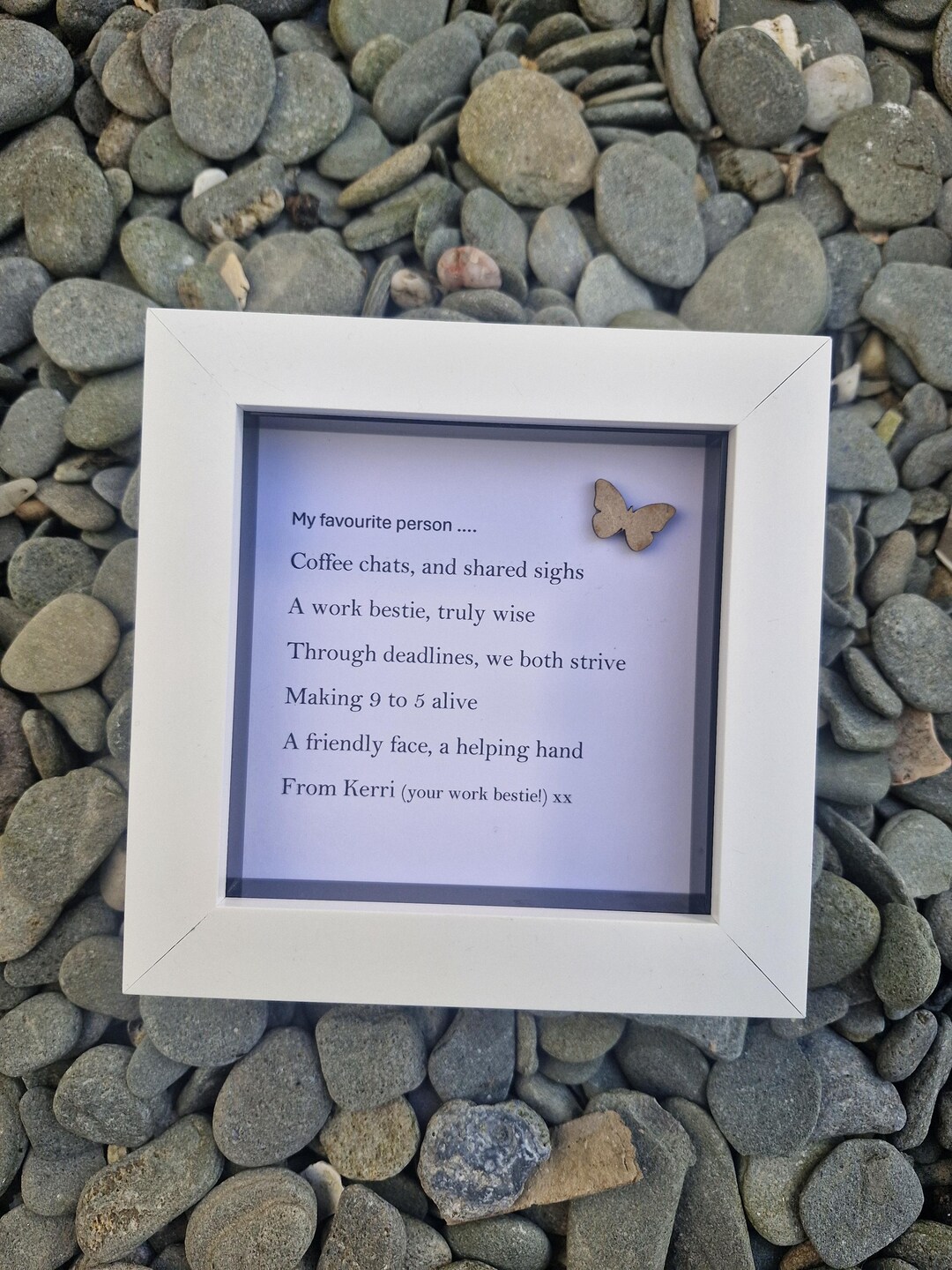 Work Gift. Work Colleagues Poem Picture. Framed Personalised. Chance ...