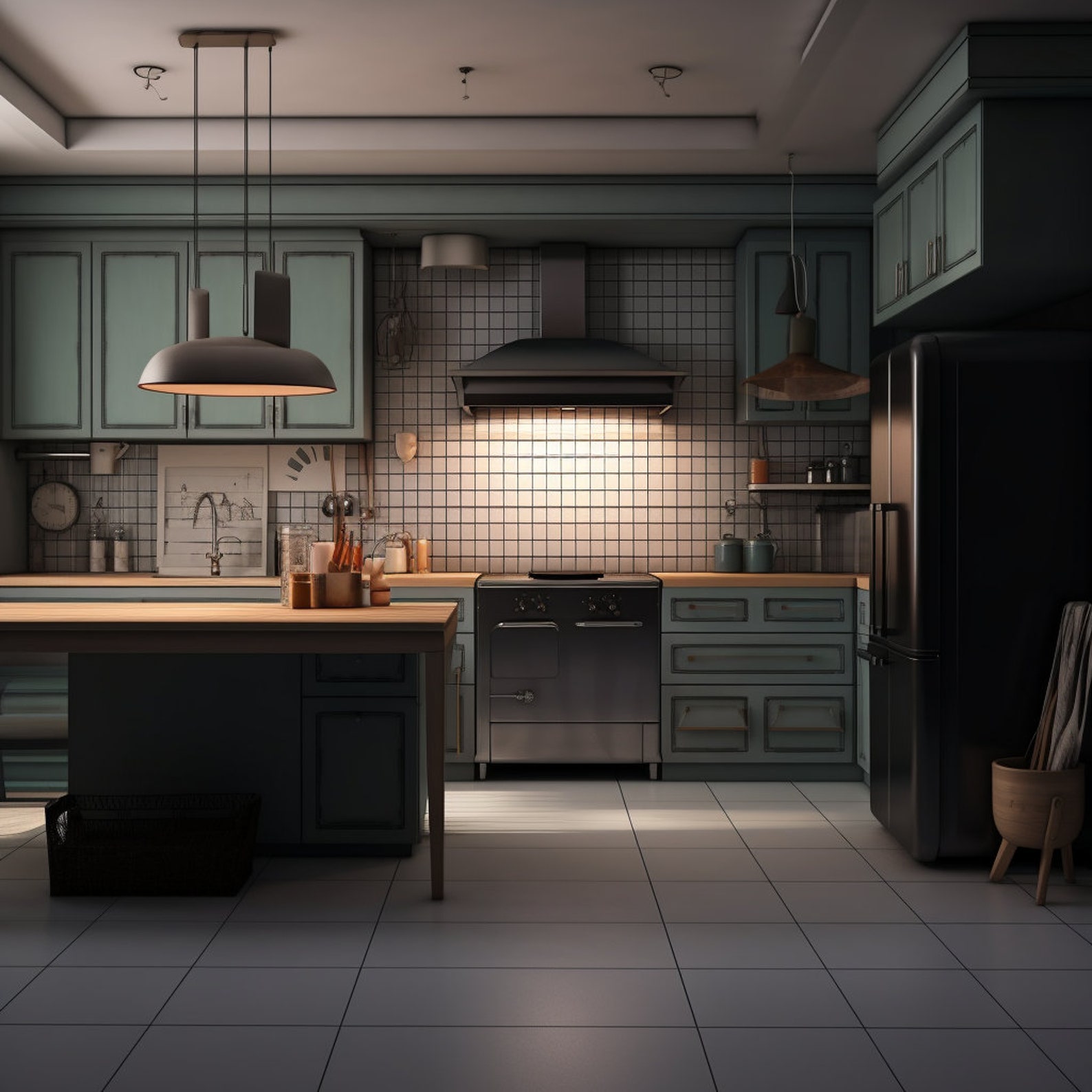 Kitchen ,residential Design, Residential 3D Modelling, 3D Rendering, E ...