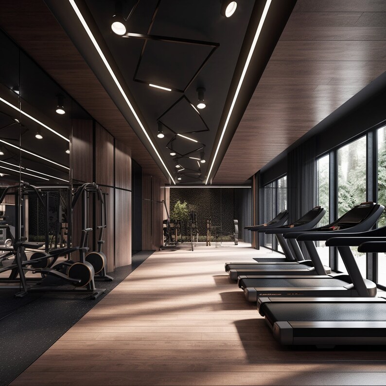 Gym, Commercial Design, Commercial Interior Design, 3D Modeling, 3D ...