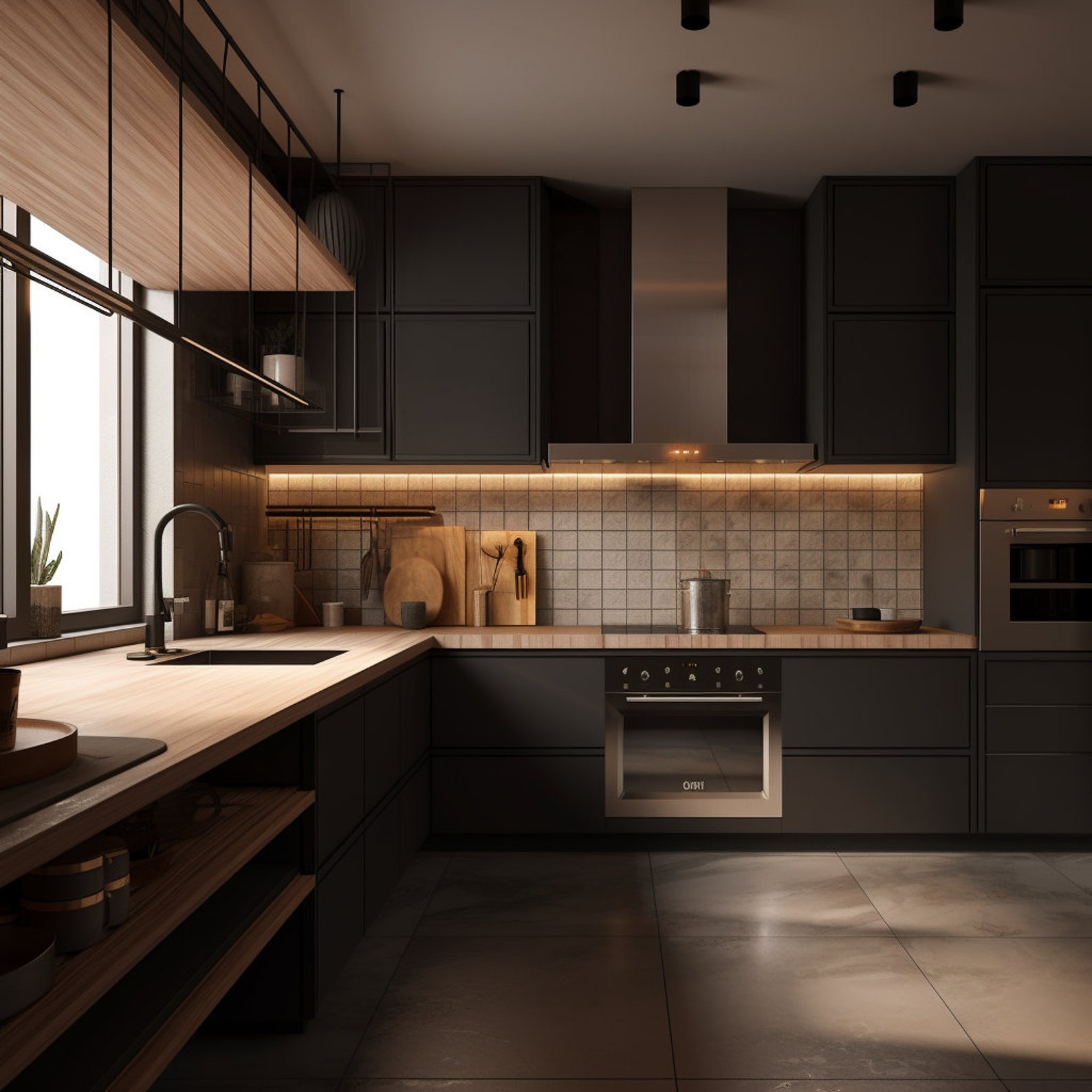 Kitchen ,residential Design, Residential 3D Modelling, 3D Rendering, E ...