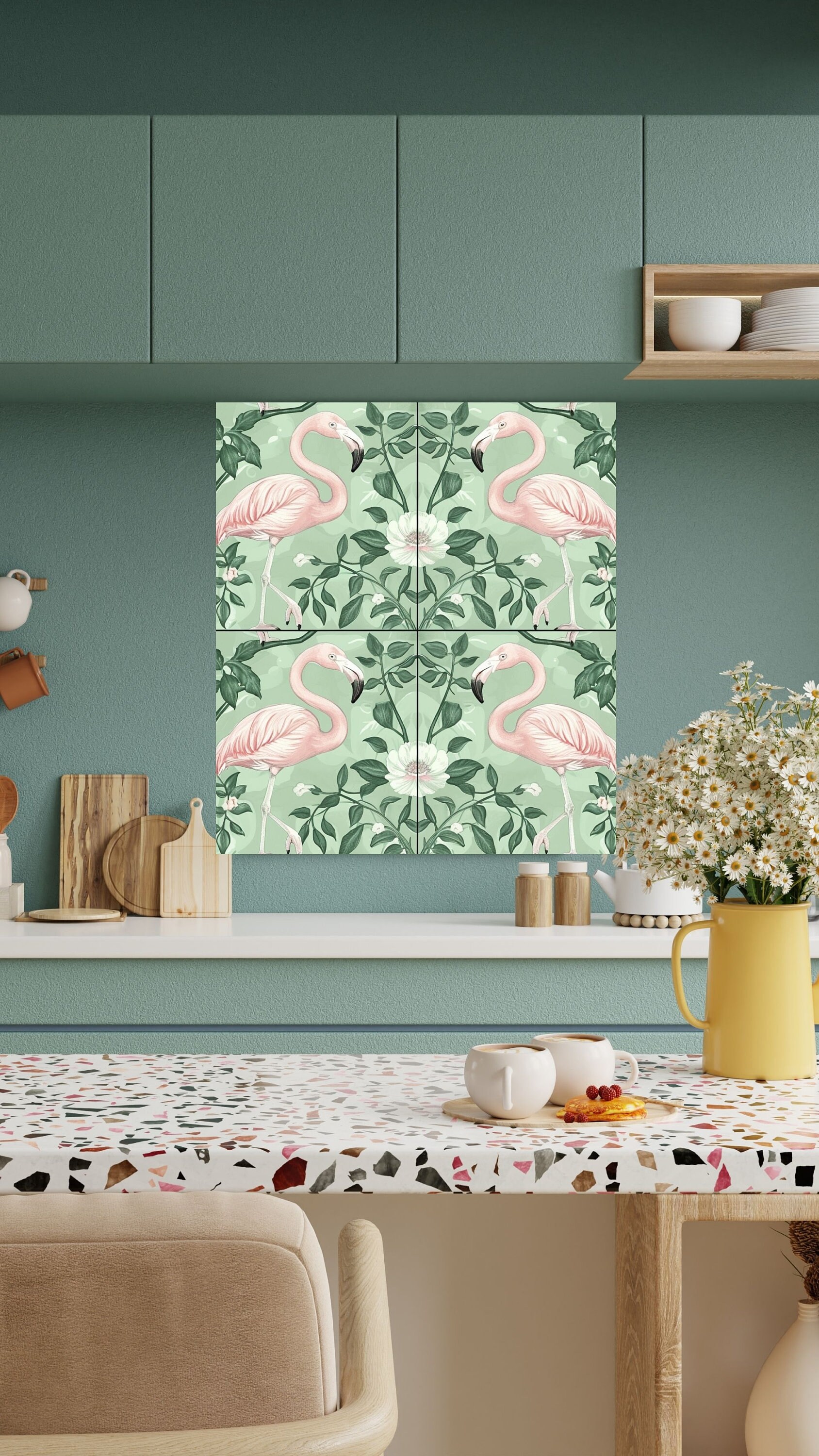 Digital Download: Art Flamingo Tile Pattern for Stunning Wallpaper and ...