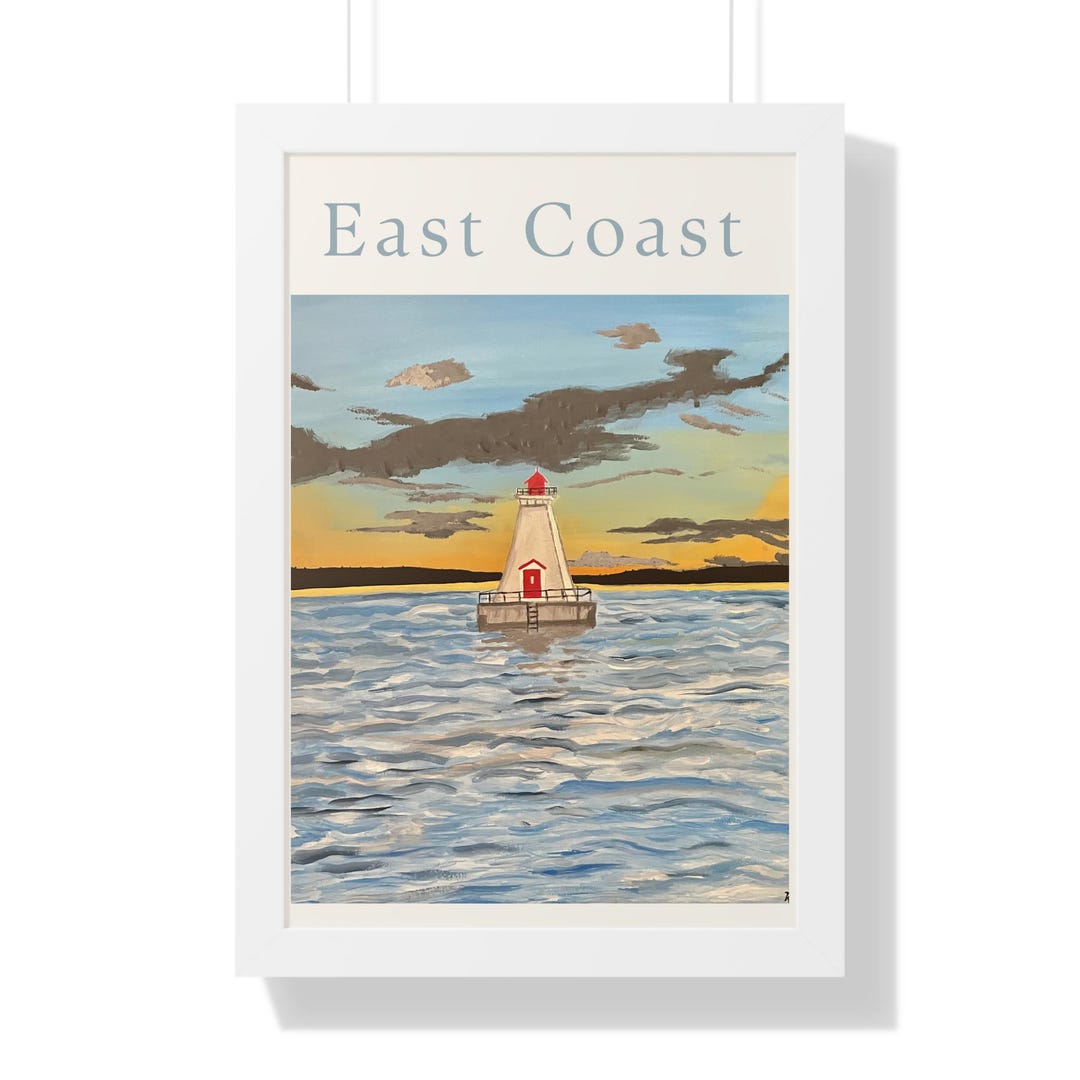 East Coast Digital Poster, Decor Coastal Wall Art, Aesthetic Wall Art ...