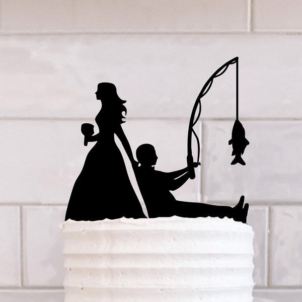Fishing Cake Topper - Etsy