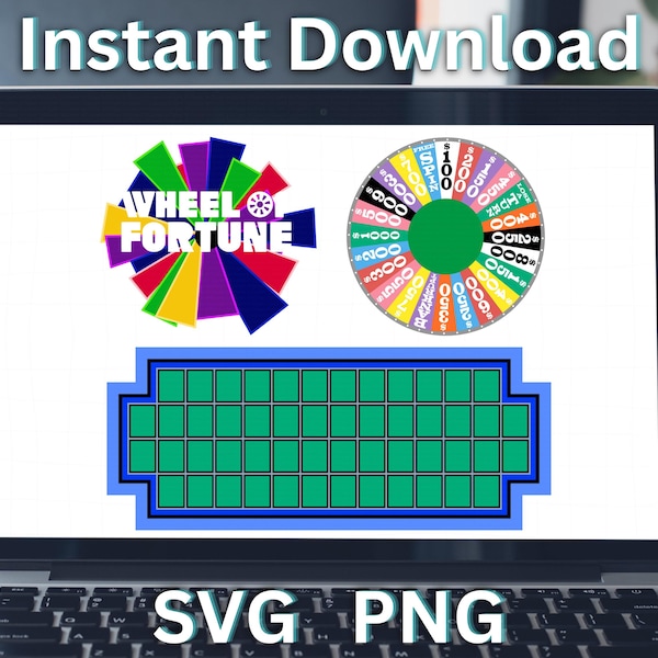 Printable Wheel of Fortune Puzzles - Etsy