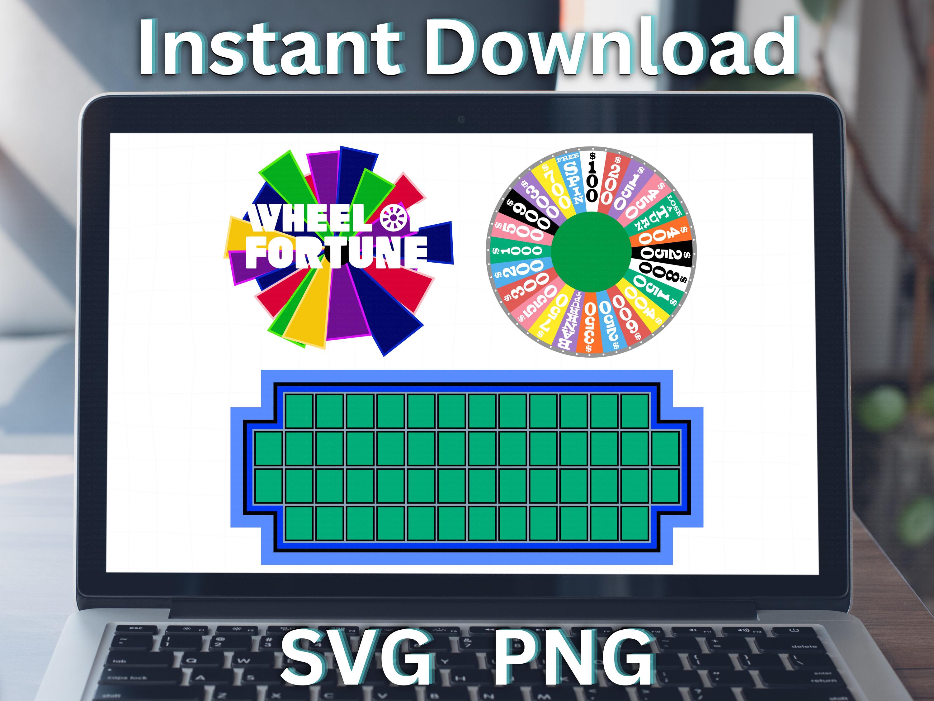 Wheel Of Fortune Board Clipart