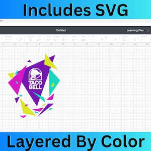 Taco Bell SVG PNG Vintage Sublimation Design. 90s Design Style Tshirt ...