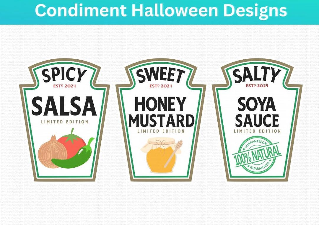 Condiment SVG Group Condiment Shirt SVG Group Halloween Costume PNG ...