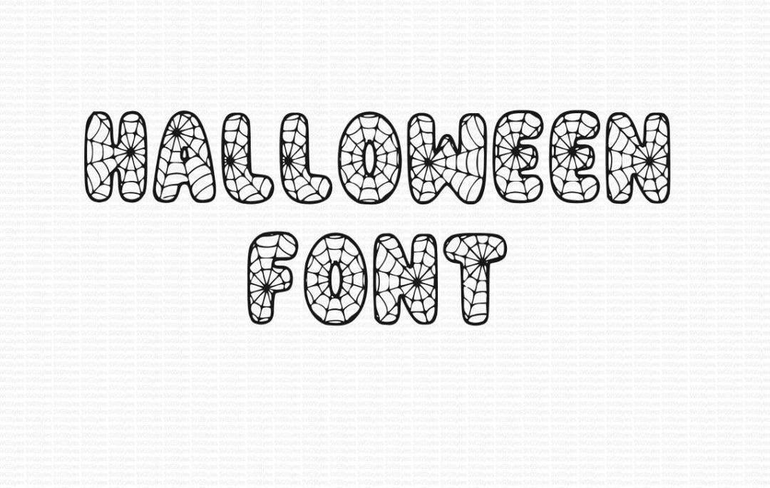 Halloween Letters, Halloween Font, SVG TTF, Spiderweb Alphabet SVG ...
