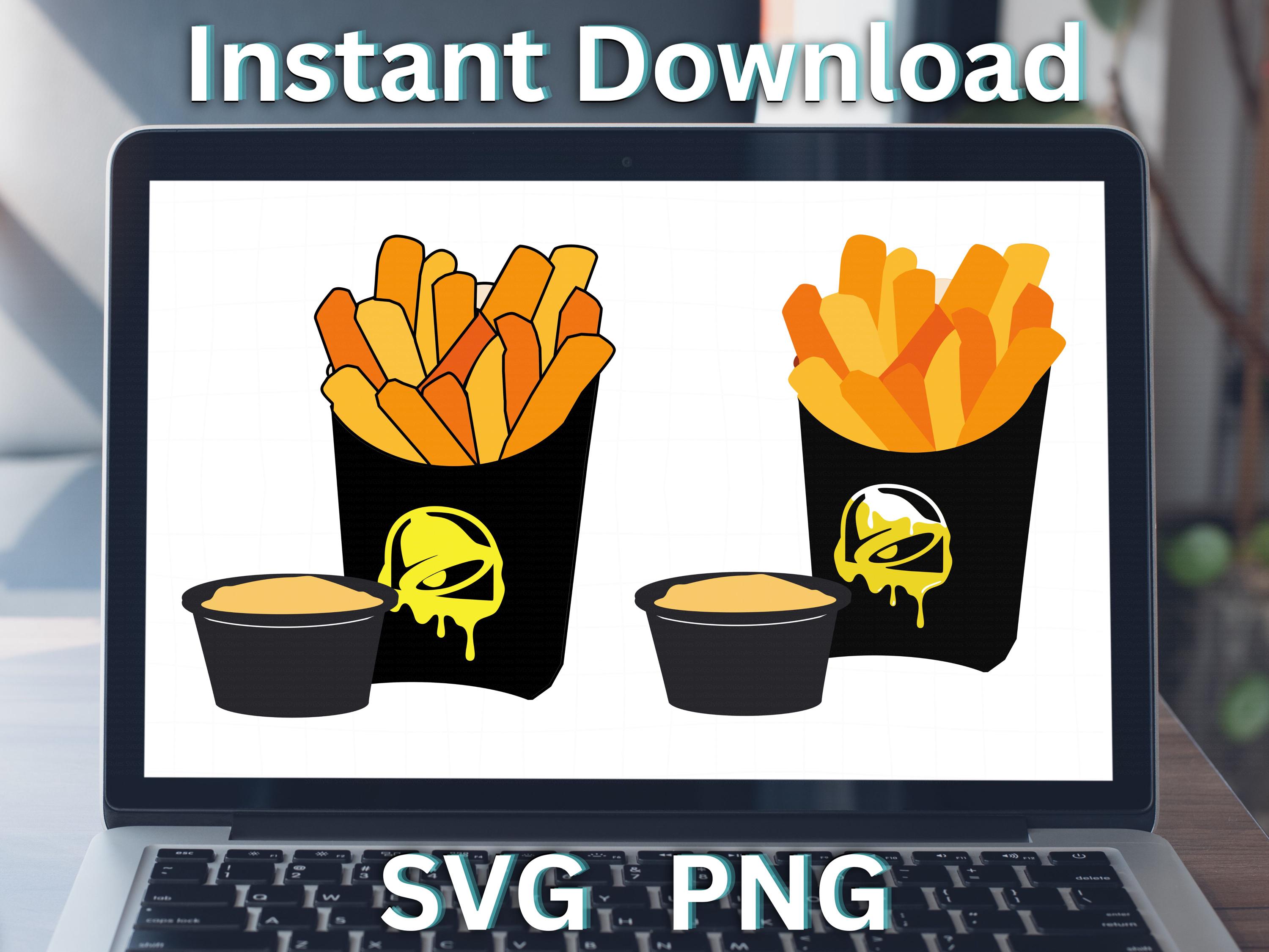 Nacho Fries Svg Taco Bell SVG PNG Svgstyles - Etsy