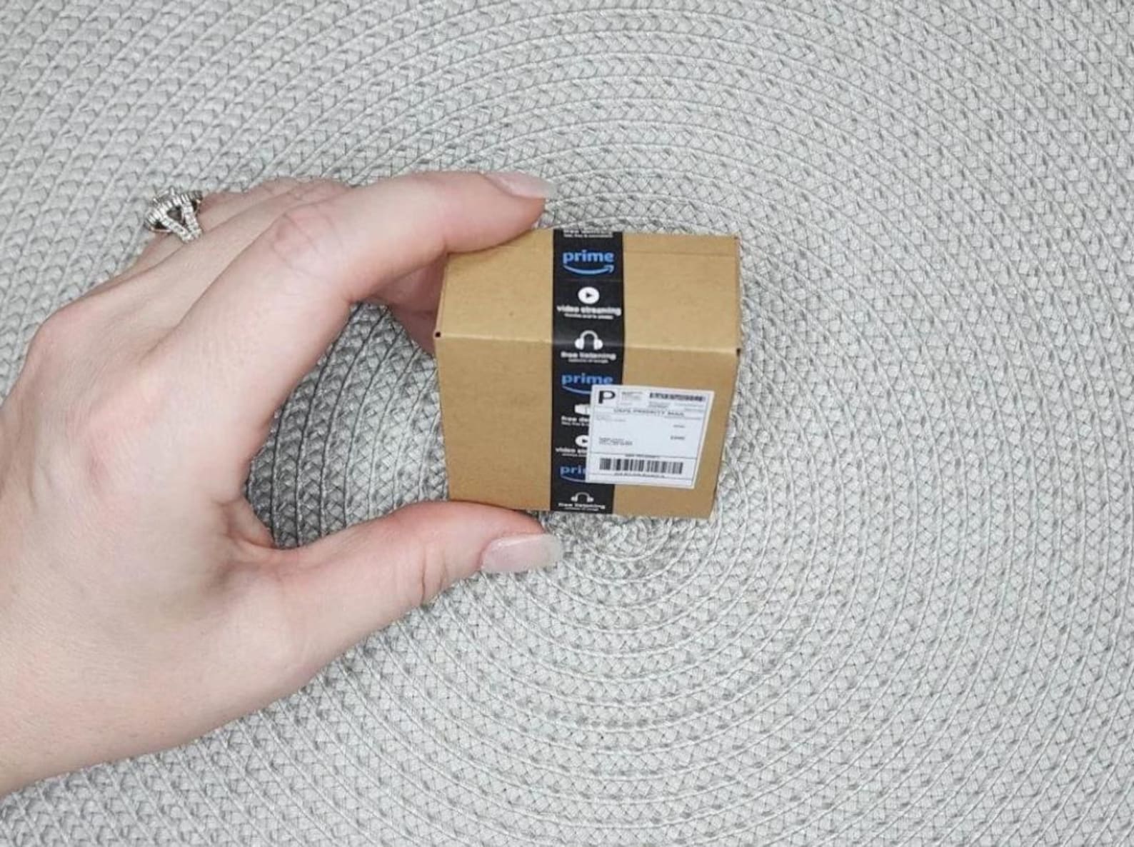 Printable Mini Amazon Package Template With Tape and Label, Miniature ...