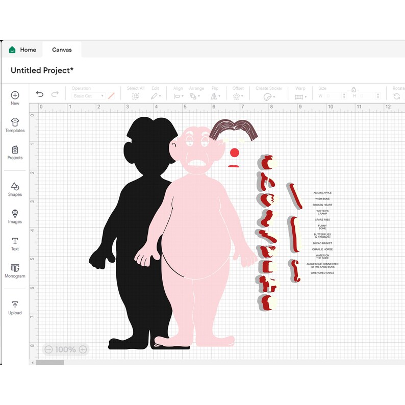 Operation Costume Svg, Halloween Operation Pieces SVG, Operation SVG ...