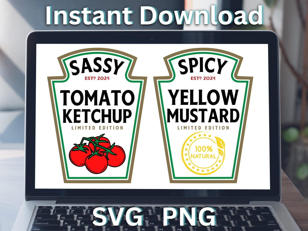 Condiment SVG Group Condiment Shirt SVG Group Halloween Costume PNG ...