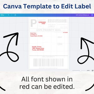 Printable Mini Elfazon Package Template With Tape and Label, Miniature ...