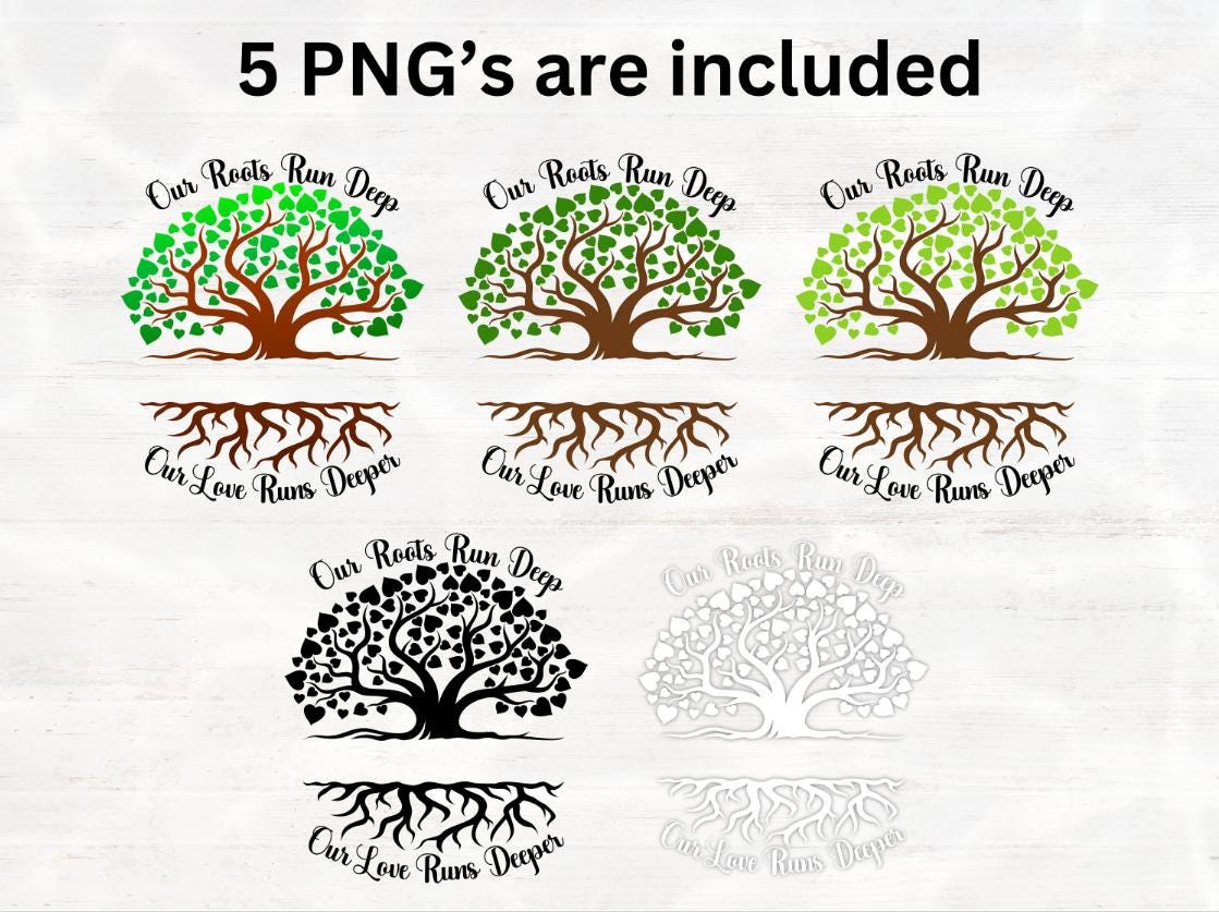 Family Reunion SVG, Family Tree SVG, PNG, Our Roots Run Deep Our Love ...