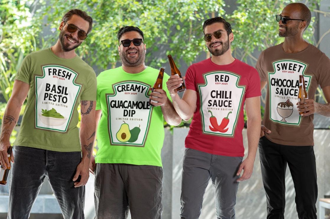 Condiment Label SVG Png Group Halloween Costume Shirt Labels. HUGE ...